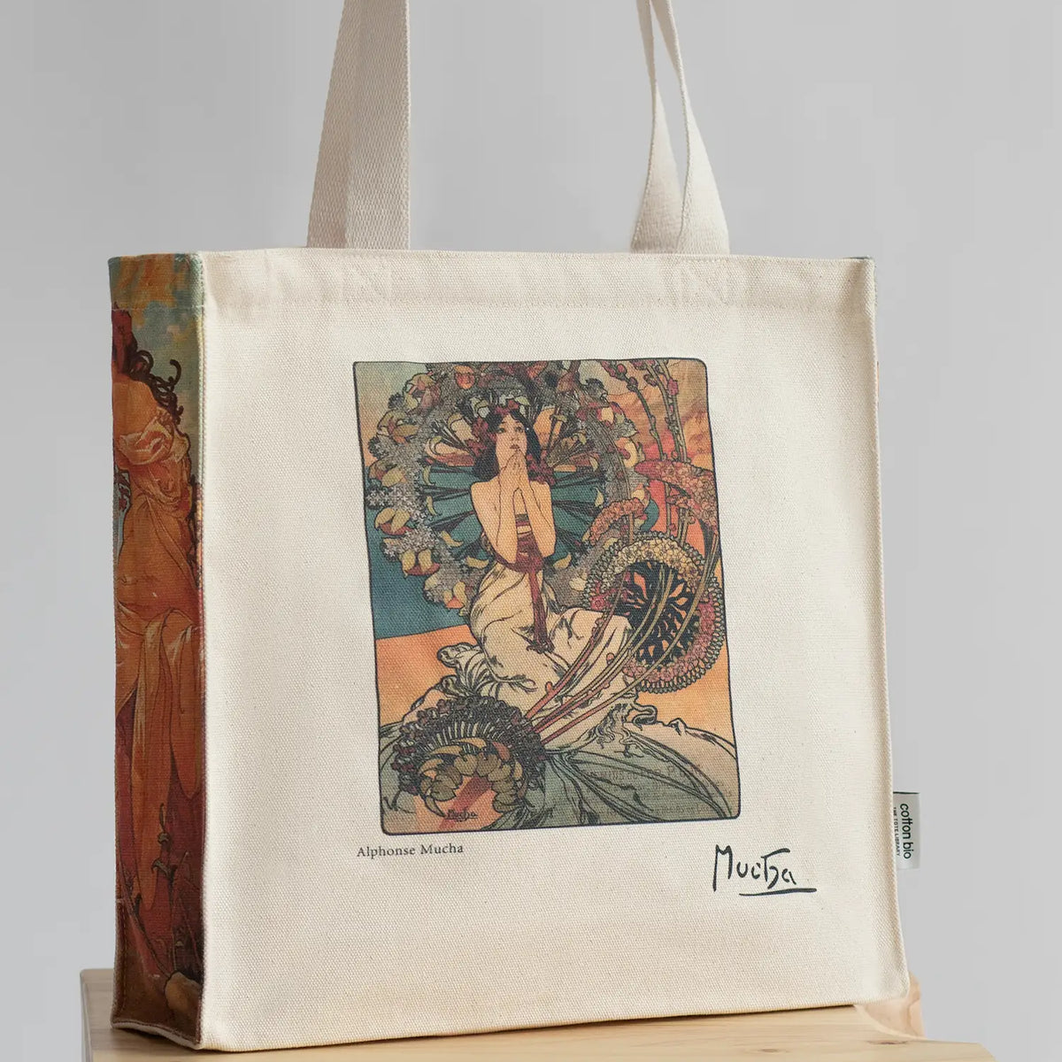 Mucha "Monte Carlo" Thick Canvas Tote Bag | The Tote Library